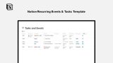 Best Notion Recurring Events and Tasks Template - Pro Template Market
