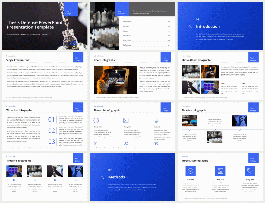 Best Thesis Defense PowerPoint Presentation Template (42 slides) - Pro ...